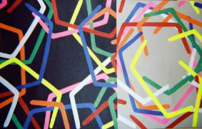 Kansas City Wall Art, Constructivist Wall Graphic Kansas City Missouri ARC